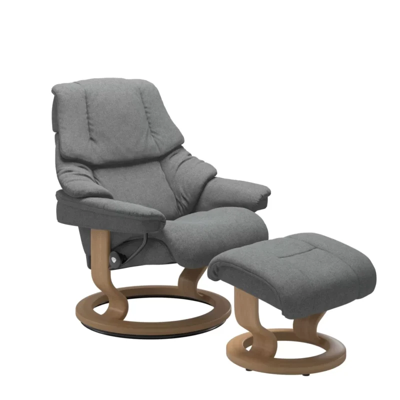 Stressless Reno Recliner Classic Base with Footstool | Easyliving